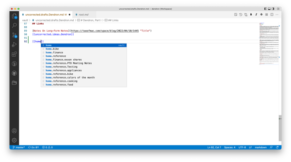 Dendron, A Notes App (Part I) – Uncorrected